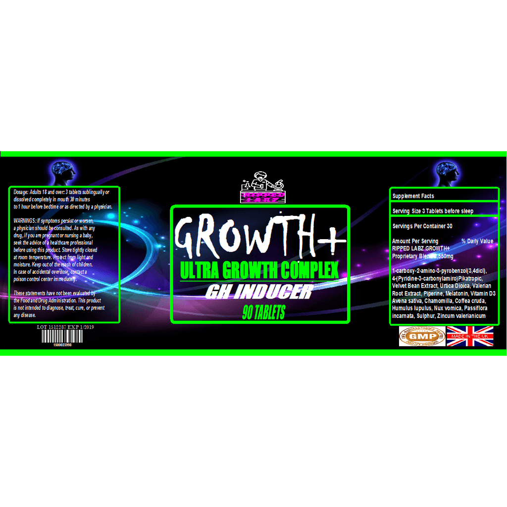 GROWTH+ Natural Growth Complex (90 Tablets) – Ripped Labz
